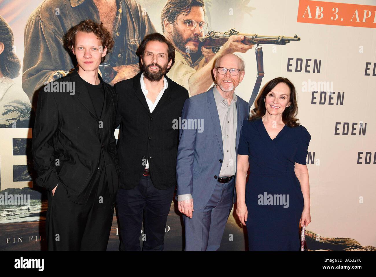 Felix Kammerer, Quirin Berg, Ron Howard und Jasna Vavra bei der EDEN ...