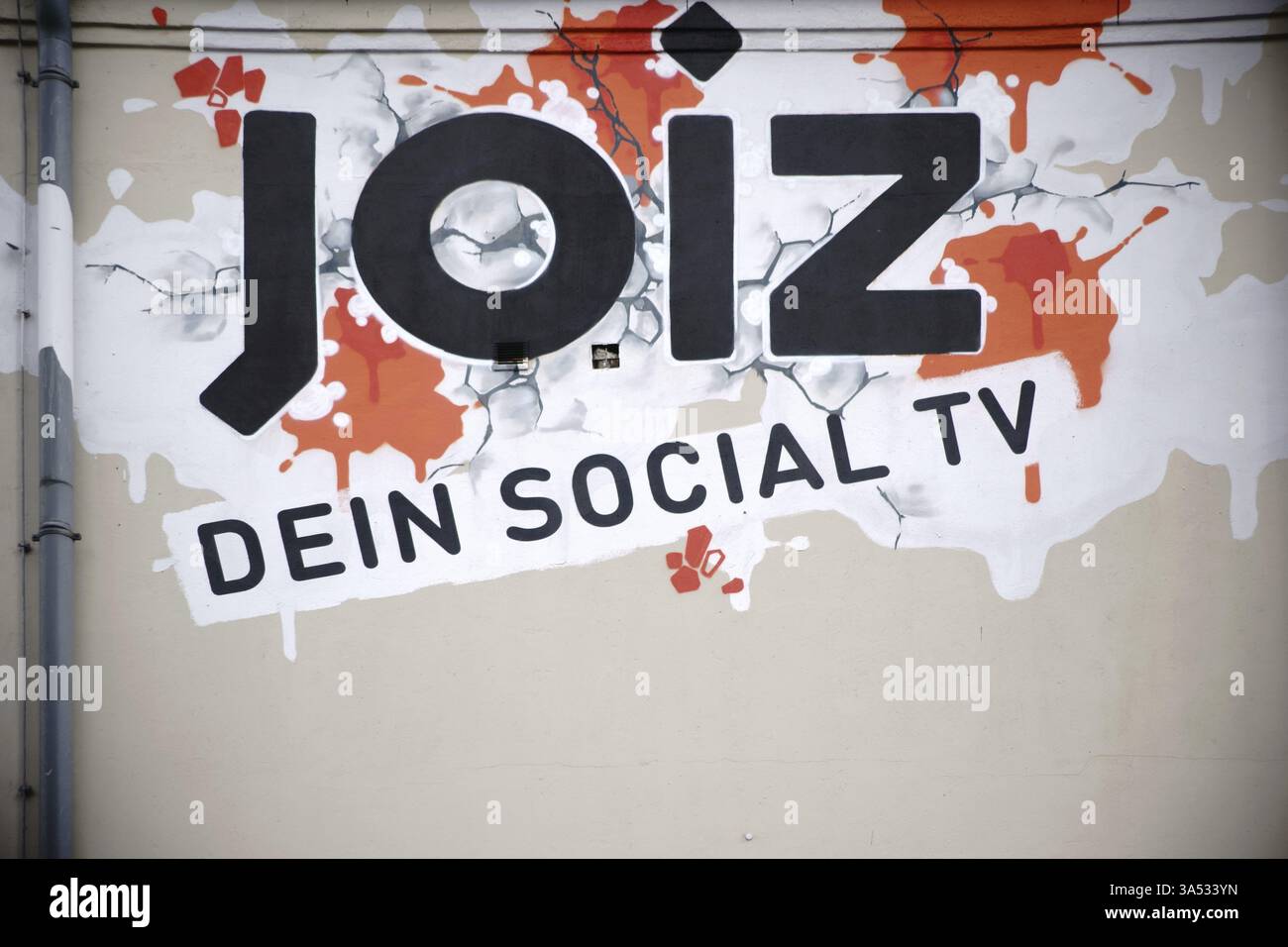 Berlin, Germany - May 01, 2017: The colourful logo on the facade of the ...