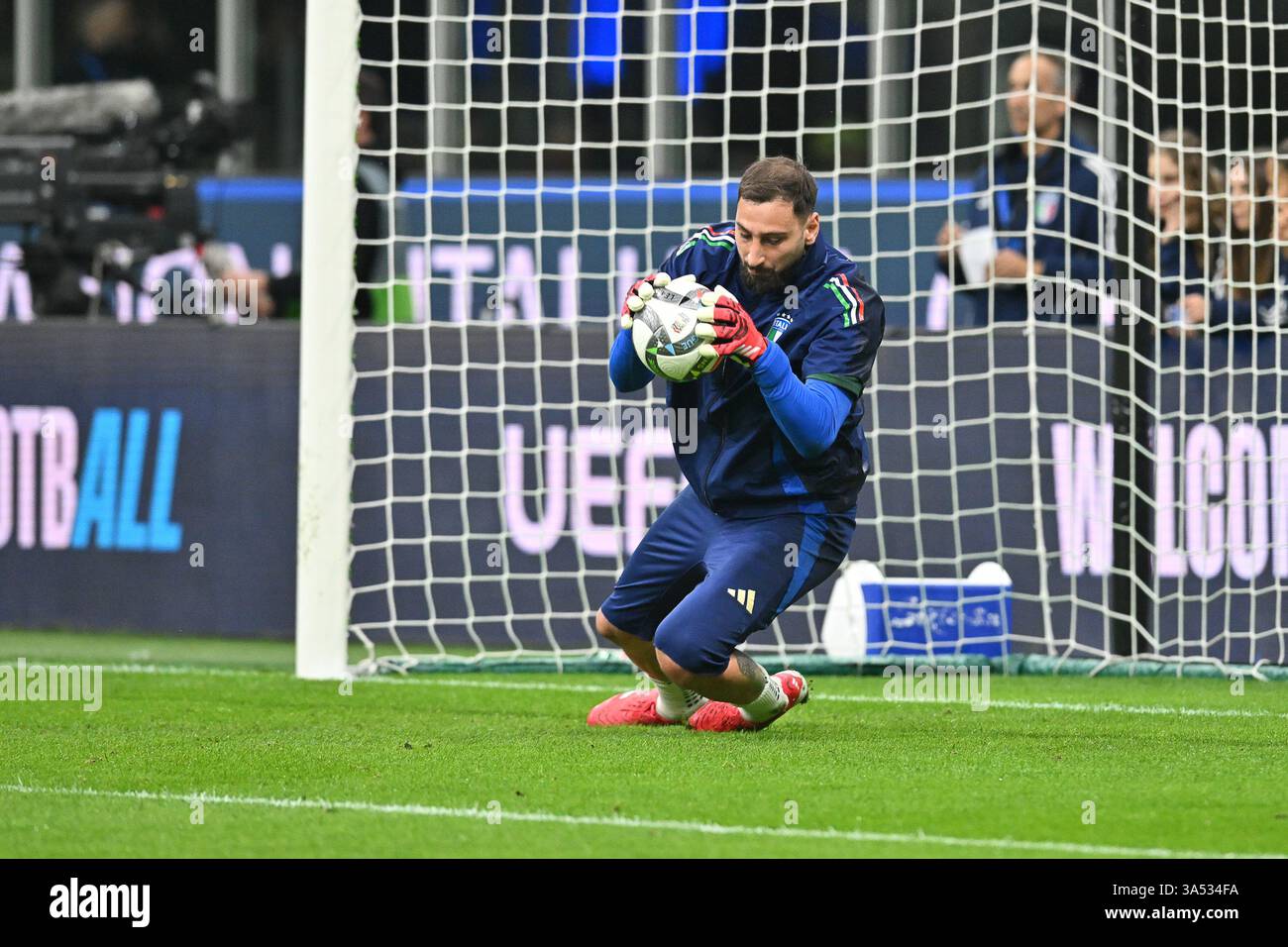 20th March 2025; Stadio San Siro, Milan, Italy, UEFA Nations League Football, Quarter Finals ...