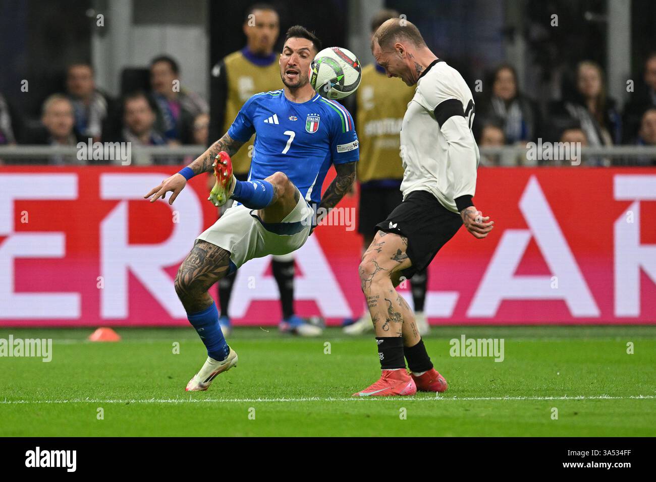 20th March 2025; Stadio San Siro, Milan, Italy, UEFA Nations League Football, Quarter Finals ...