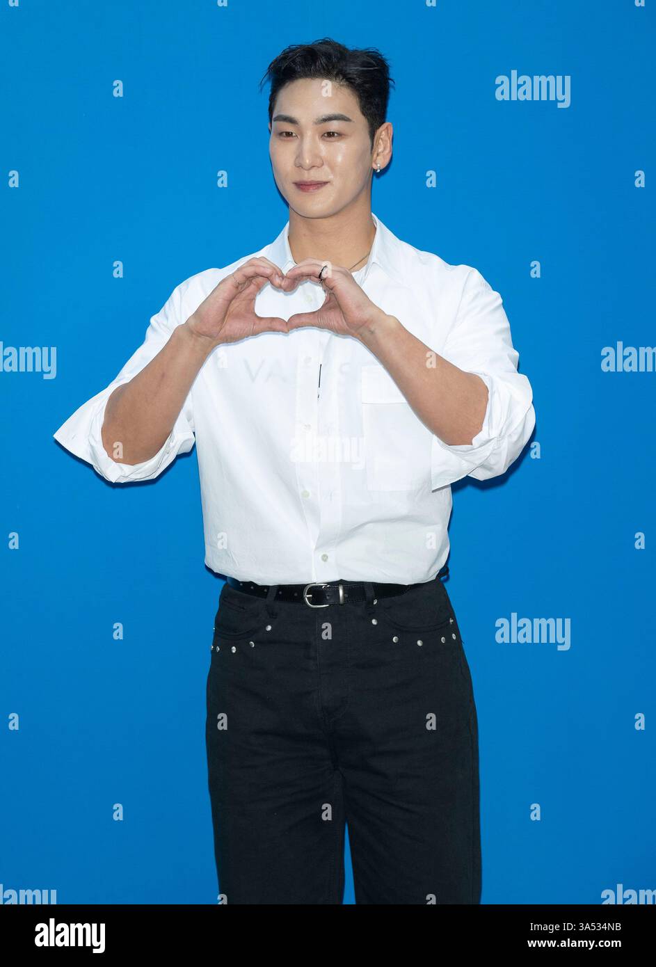 Seoul, South Korea. 20th Mar, 2025. South Korean singer Baekho, attends ...