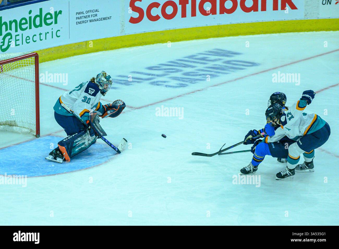 Toronto, ON, Canada – March 19, 2025: A #40 Blayre Turnbull forward of ...