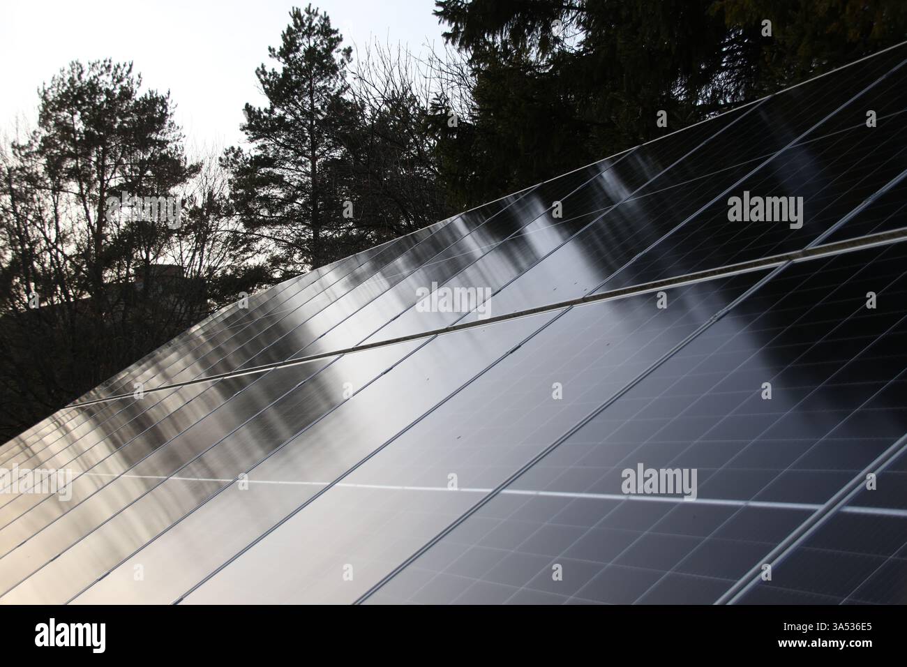 Solar panel rooftop garden hi-res stock photography and images - Alamy