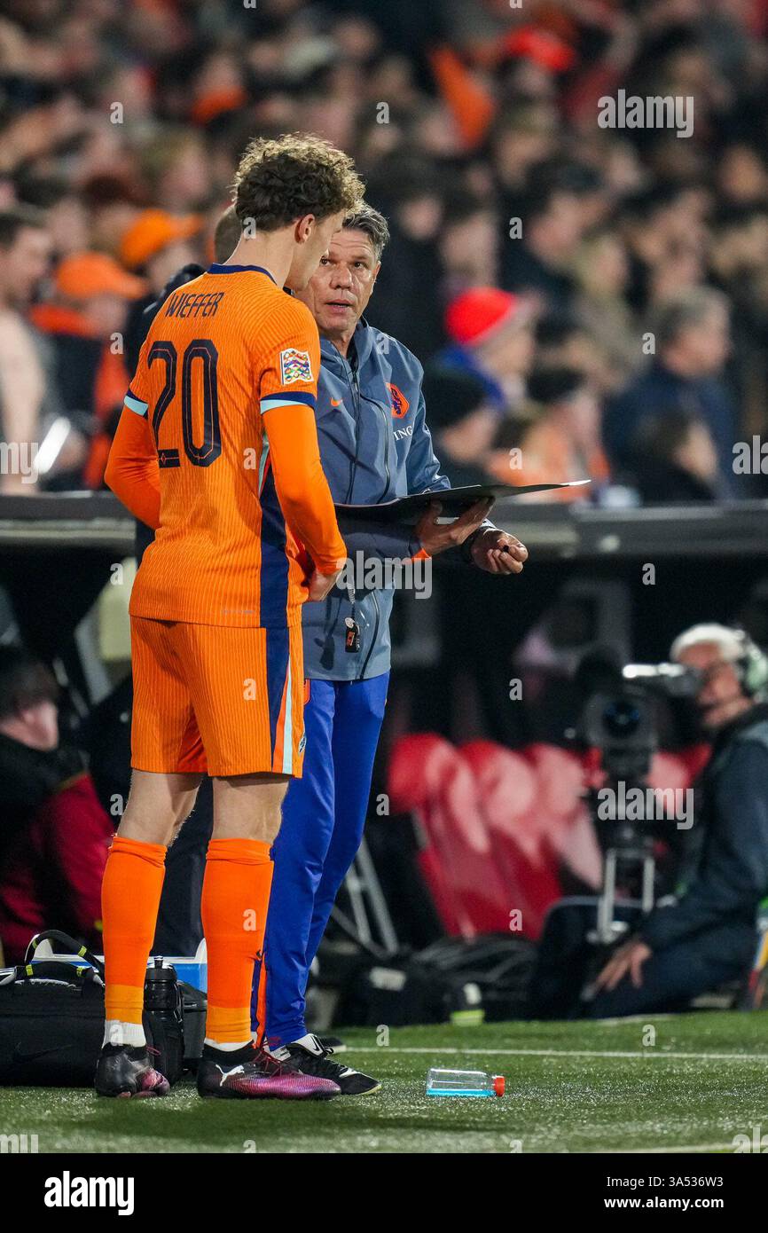 Rotterdam, The Netherlands. 20th Mar, 2025. Rotterdam - Mats Wiefer of ...