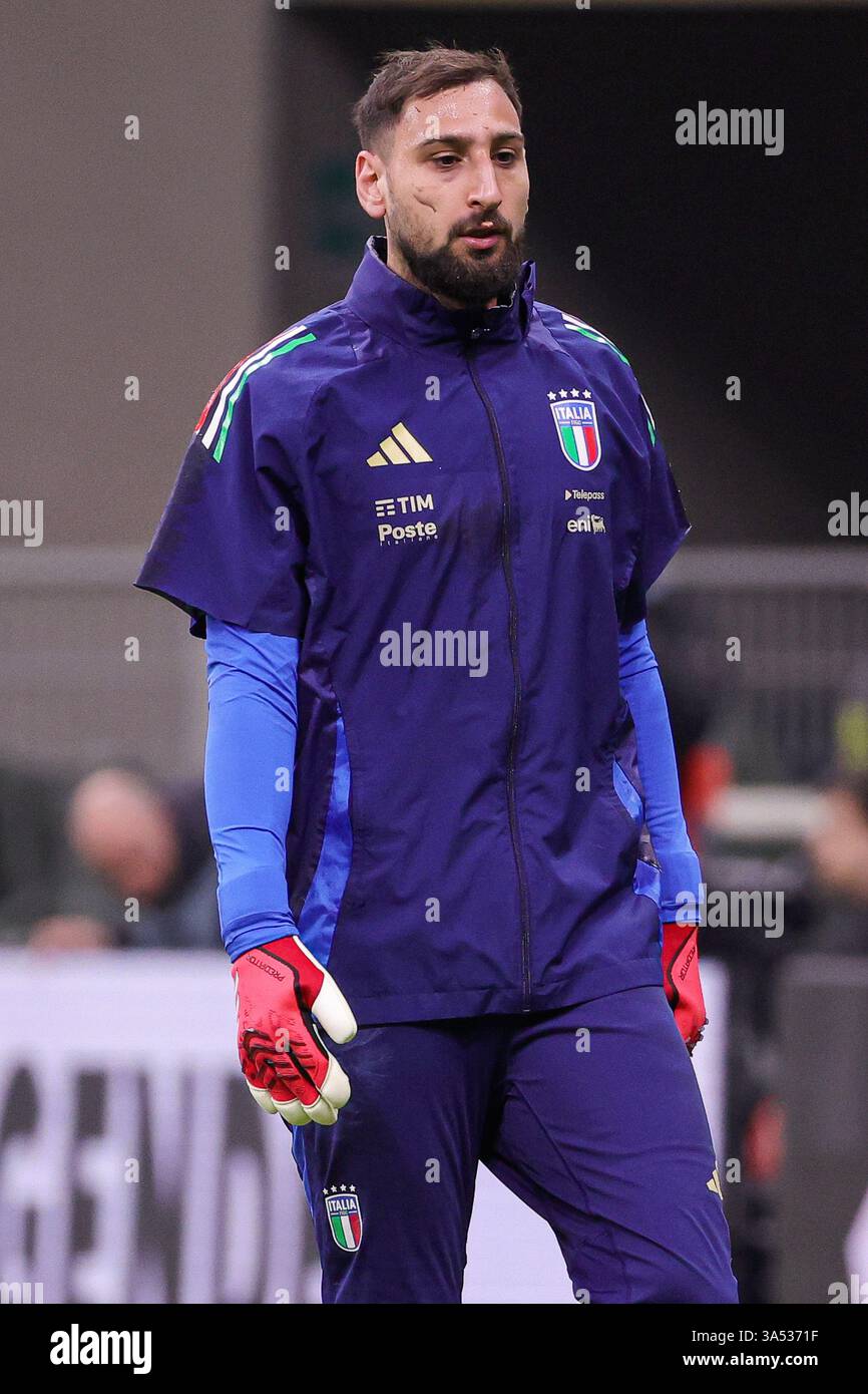 20th March 2025; Stadio San Siro, Milan, Italy, UEFA Nations League Football, Quarter Finals ...