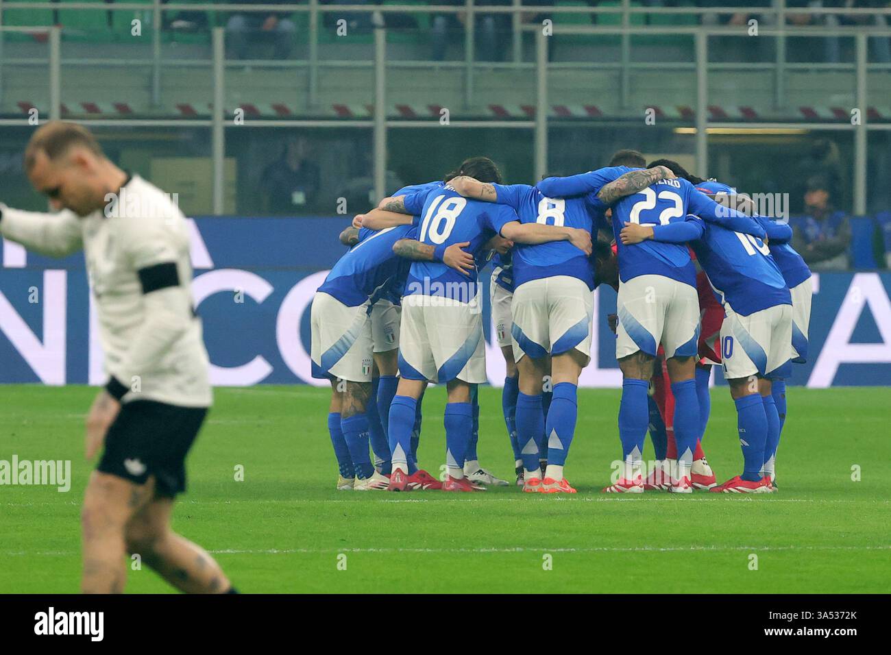20th March 2025; Stadio San Siro, Milan, Italy, UEFA Nations League Football, Quarter Finals ...