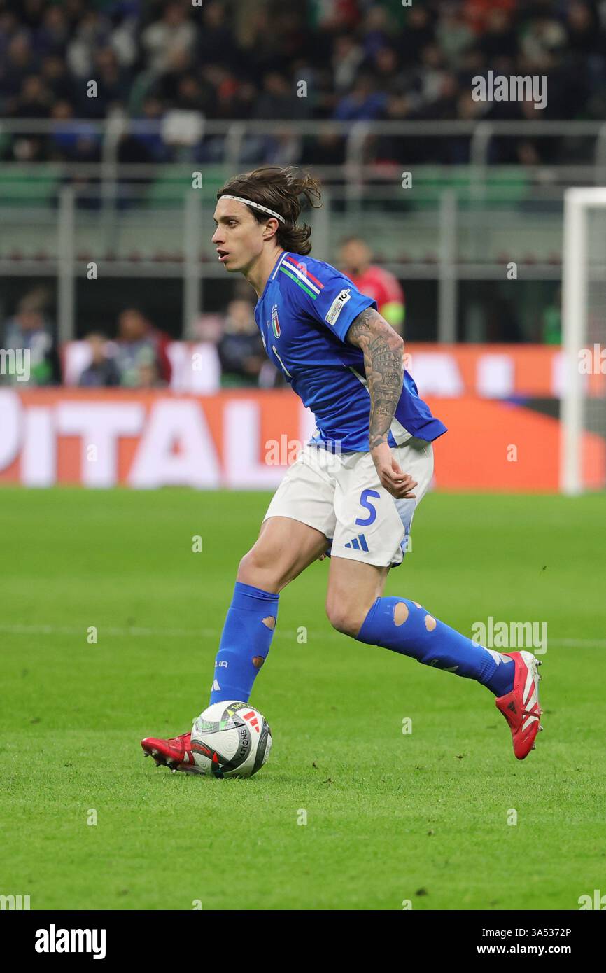 20th March 2025; Stadio San Siro, Milan, Italy, UEFA Nations League Football, Quarter Finals ...