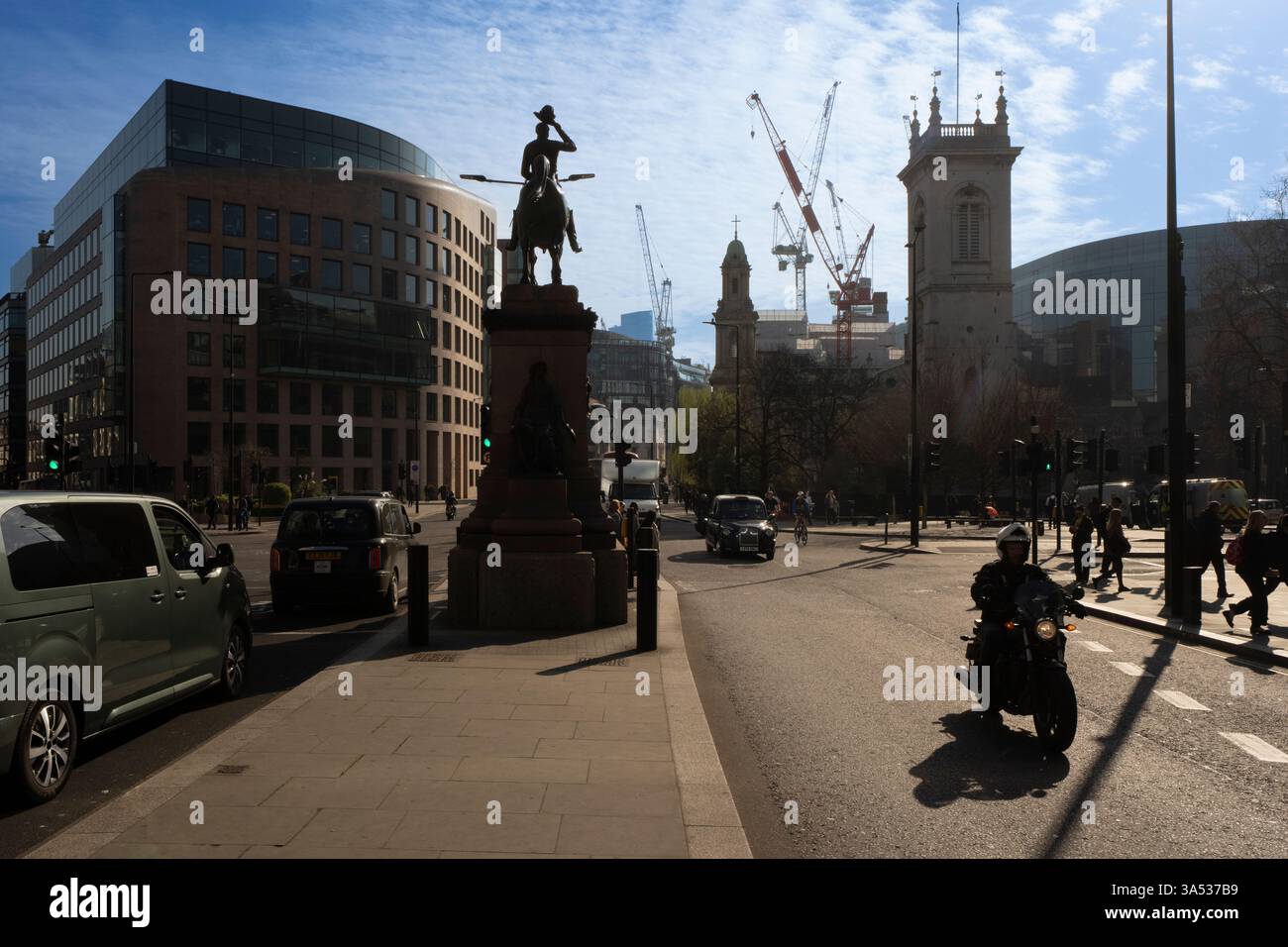 Prince Albert statue at Holborn Circus, London Stock Photo - Alamy