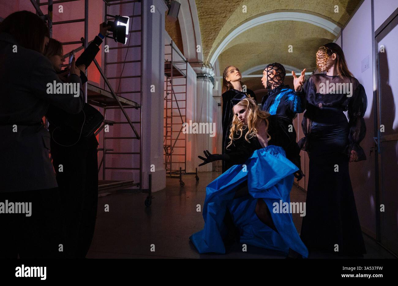 Kyiv, Ukraine - 14th. February. 2025: Models of DOBROVA fashion brand ...