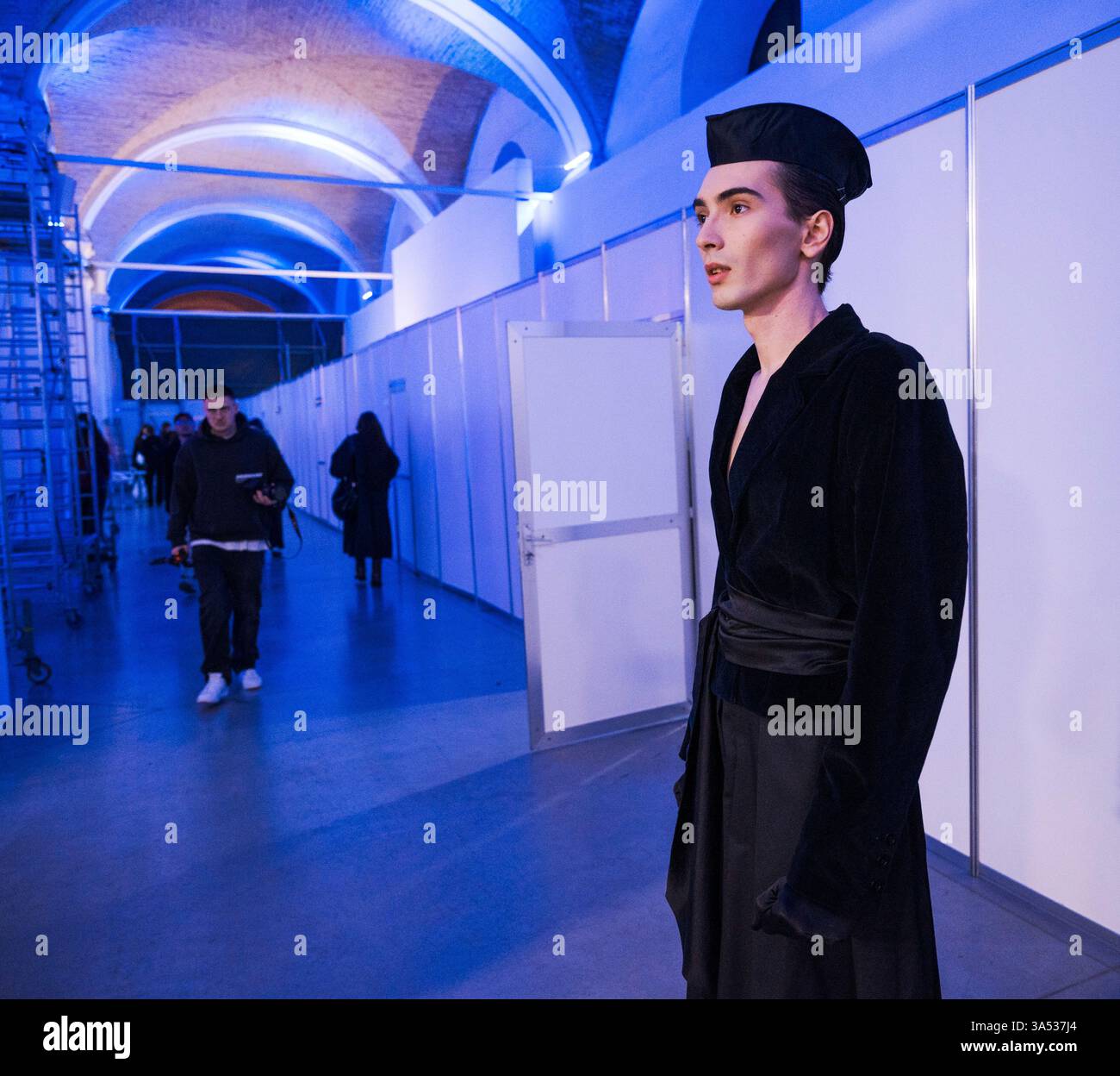 Kyiv, Ukraine - 14th. February. 2025: Model of DOBROVA fashion brand ...