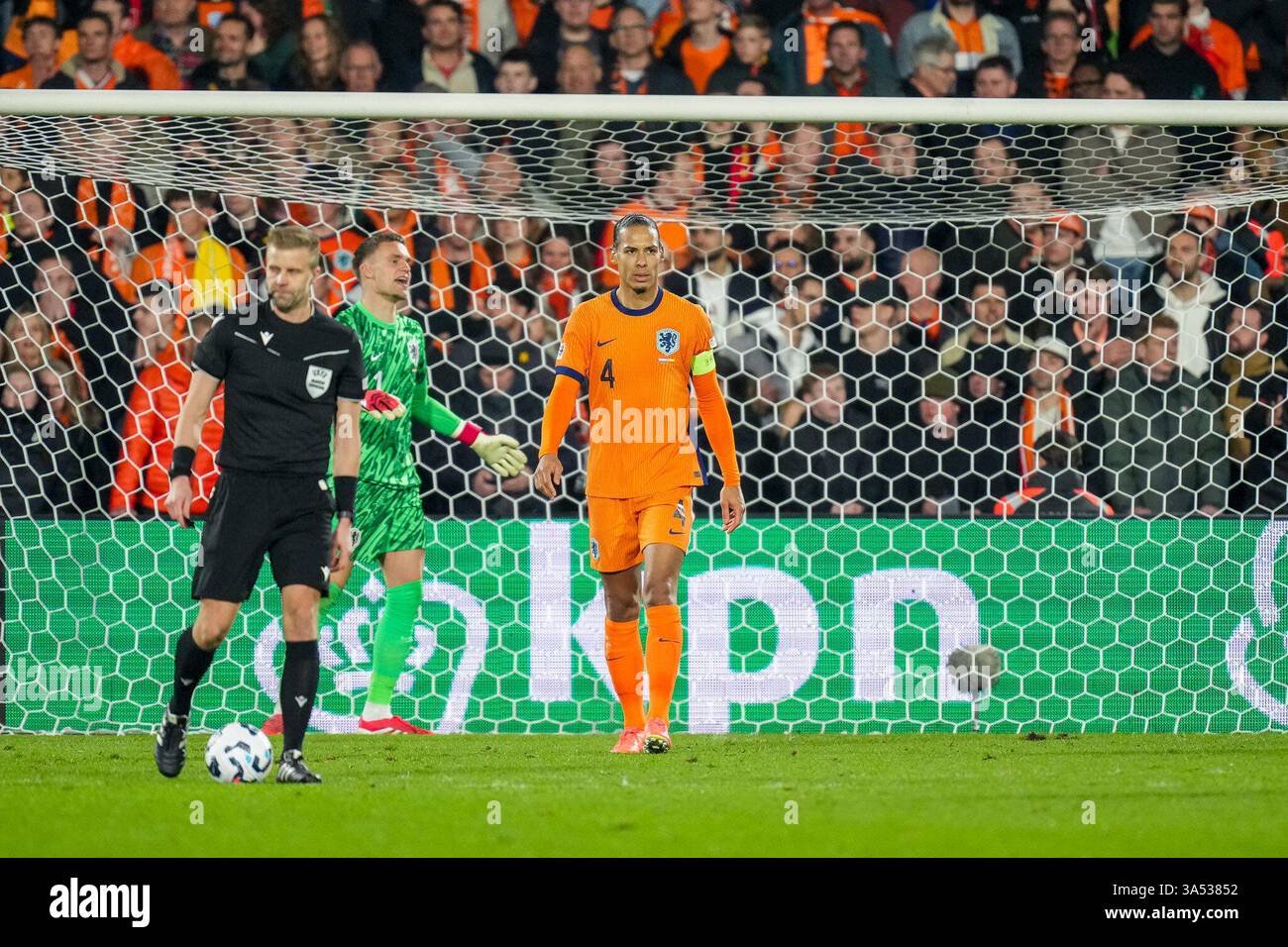Rotterdam - Virgil van Dijk of The Netherlands during the first leg of ...