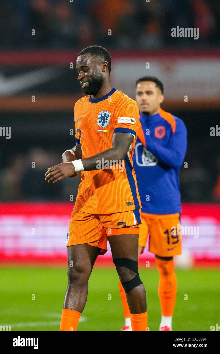 Rotterdam, The Netherlands. 20th Mar, 2025. Rotterdam - Lutsharel ...