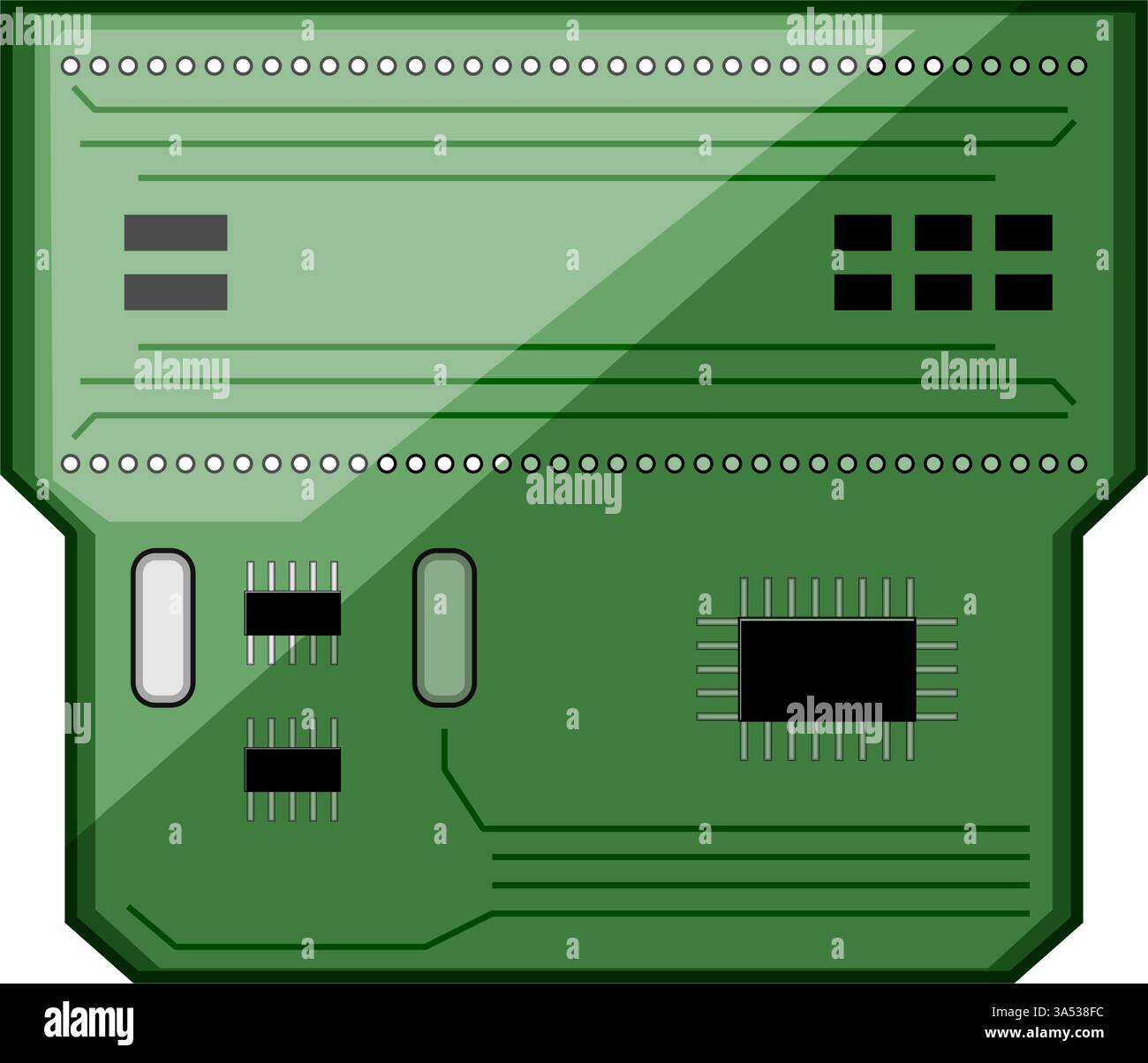 etching circuit board cartoon vector illustration Stock Vector Image ...