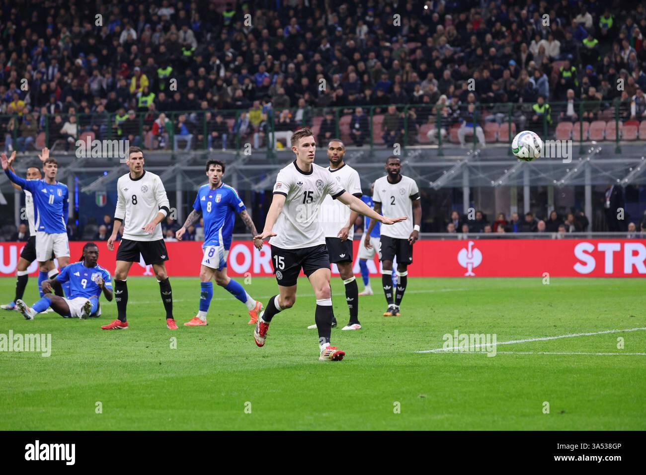 Milan, Milan, Italy. 21st Mar, 2025. During the first match of UEFA ...