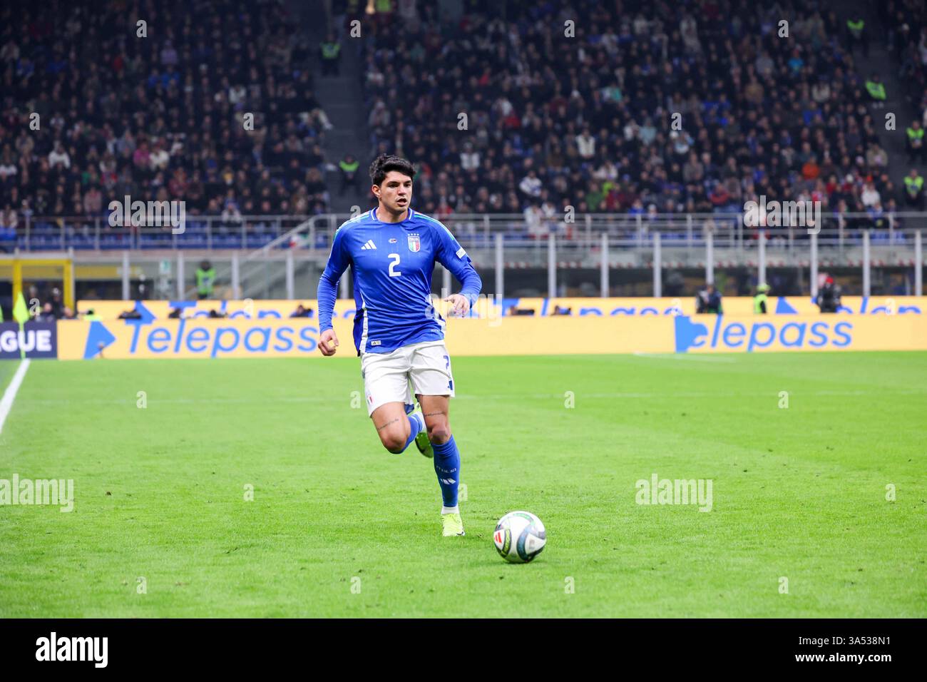 Milan, Milan, Italy. 21st Mar, 2025. During the first match of UEFA ...