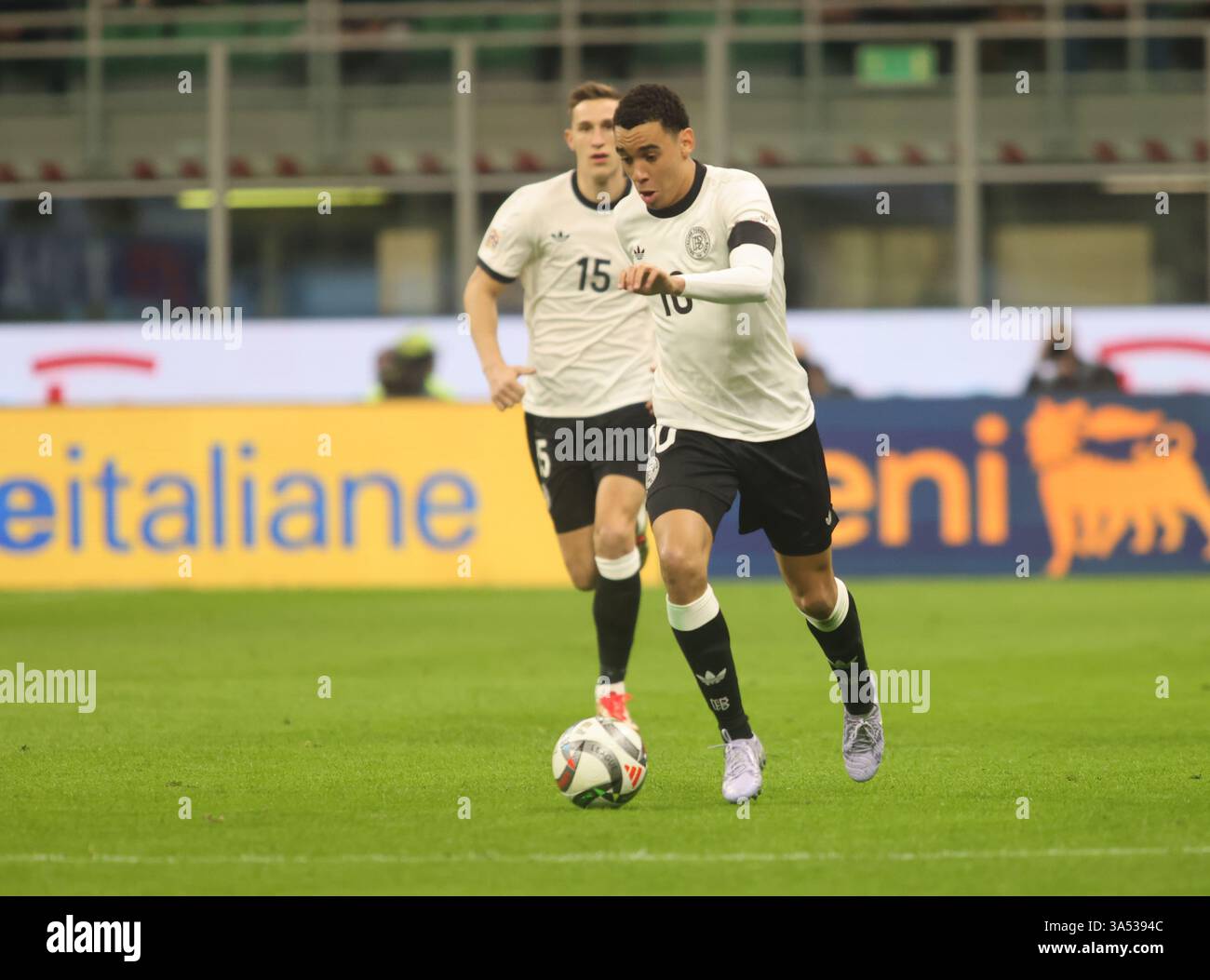 Milan, Italy. 20th Mar, 2025. Jamal Musiala of Germany during the UEFA ...