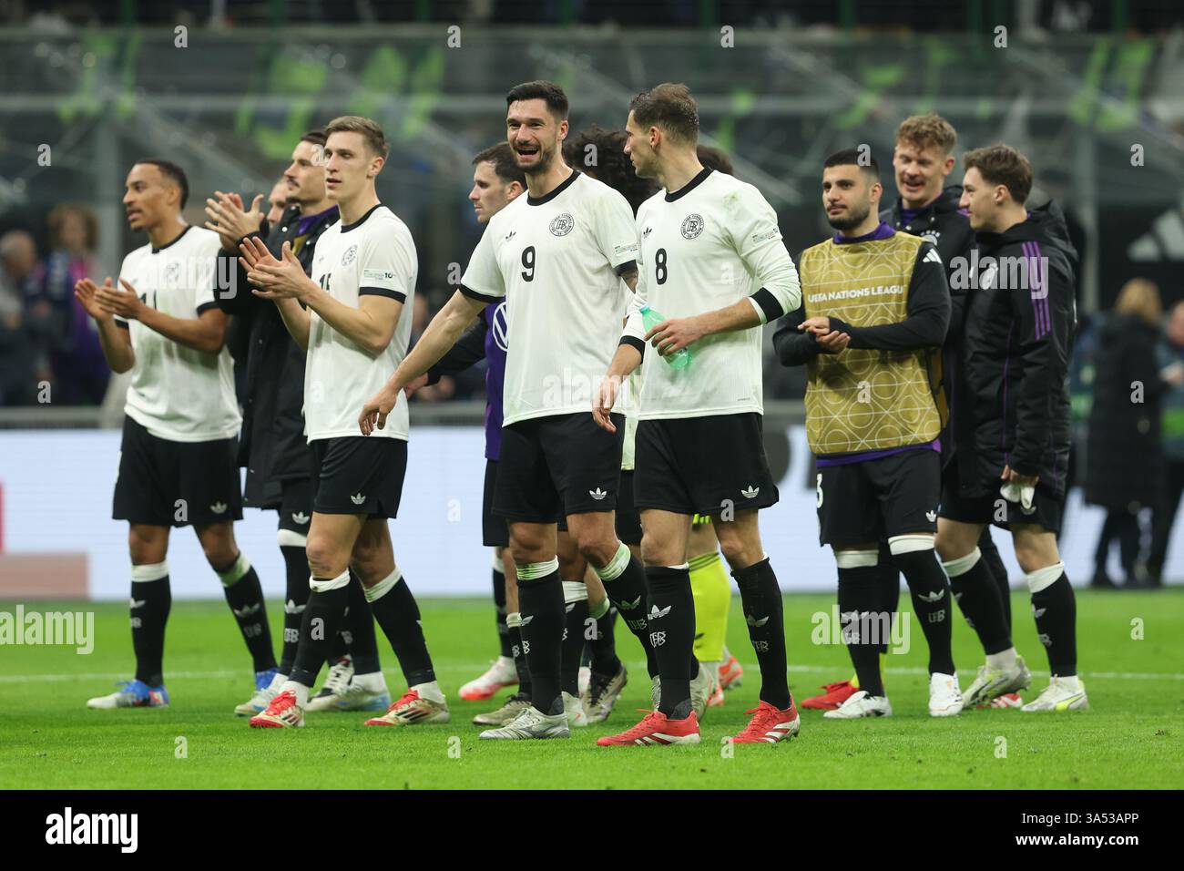 Milan, Italy 20.03.2025: Germany players celebrates victory 1-2 at end ...