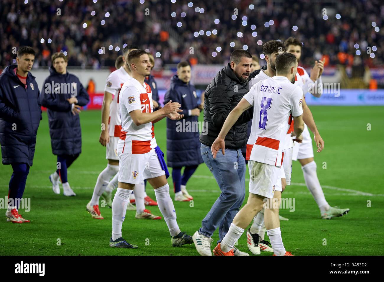 Split, Croatia. 20th Mar, 2025. SPLIT, CROATIA - MARCH 20: Fan of ...
