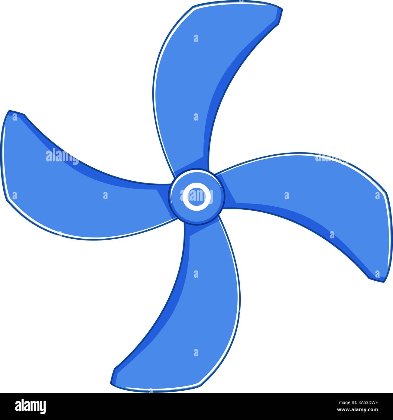 motor cooling fan cartoon vector illustration Stock Vector Image & Art ...