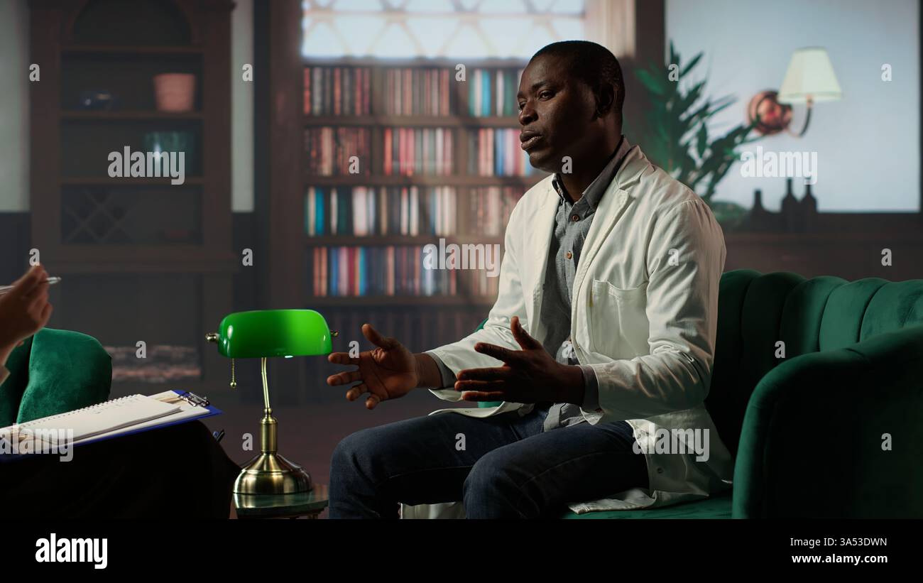 Black medic feeling overworked and deals with anxiety sharing his PTSD ...