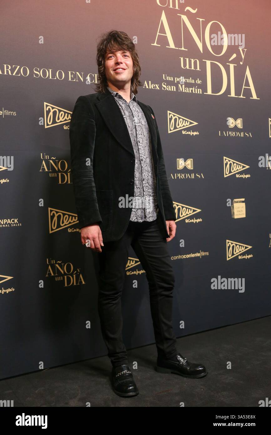 Madrid, Spain, March 20, 2025: Musical artist Curro García poses for ...