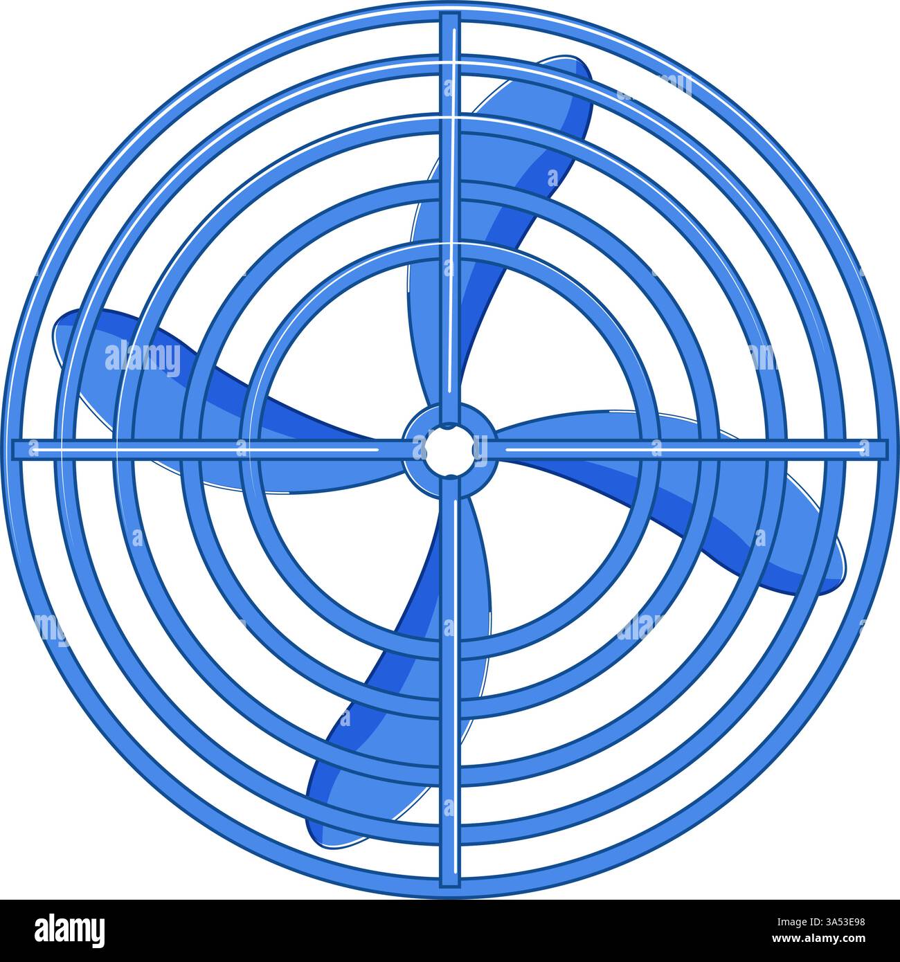 portable cooling fan cartoon vector illustration Stock Vector Image ...