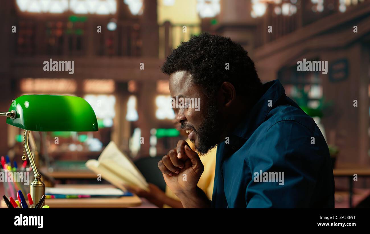 Stressed male student feeling frustrated about the academic struggles ...