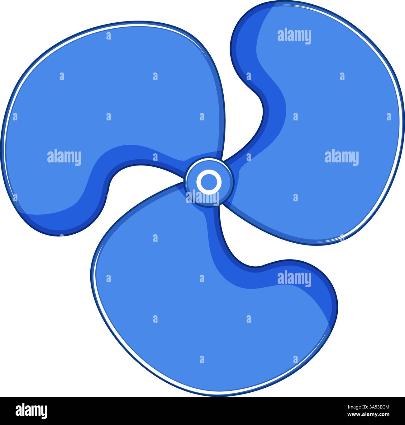 desk cooling fan cartoon vector illustration Stock Vector Image & Art ...