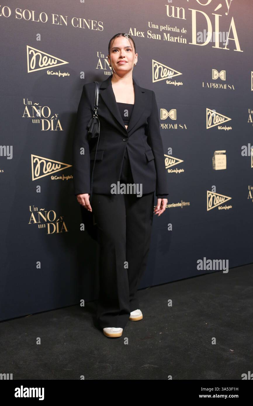 Madrid, Spain, March 20, 2025: YouTuber Andrea Mengual poses for the ...