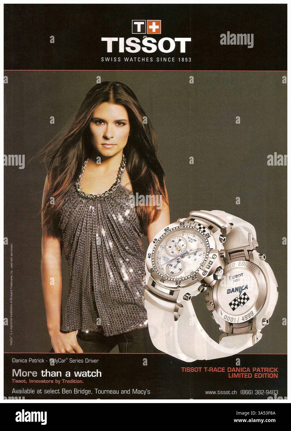 2009 ad for Tissot T-Race Danica Patrick Limited Edition watch ...