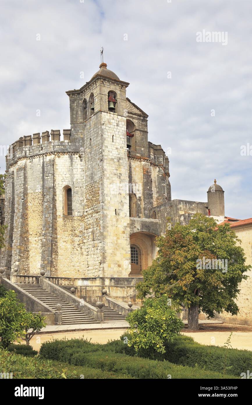 The imposing medieval castle - the monastery of the Templars. The ...