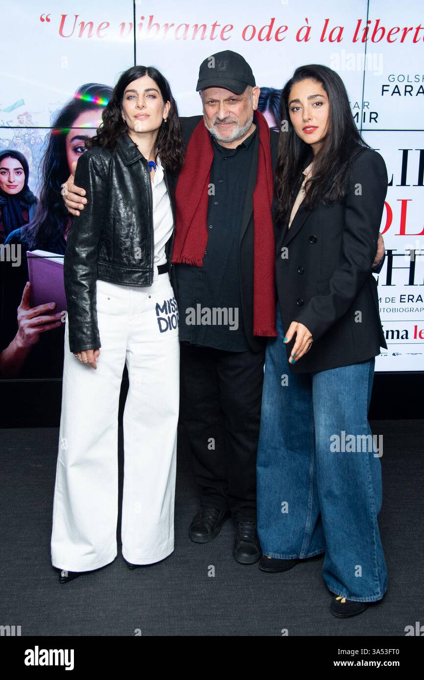 Mina Kavani, Eran Riklis and Golshifteh Farahani attending the Lire ...