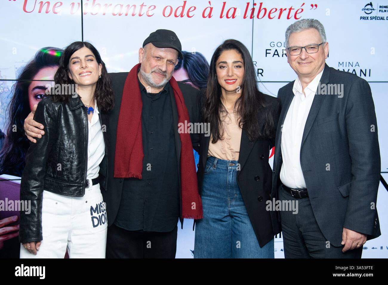 Mina Kavani, Eran Riklis, Golshifteh Farahani and Victor Hadida ...