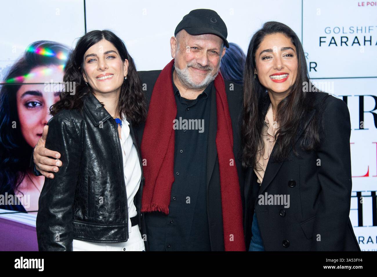 Mina Kavani, Eran Riklis and Golshifteh Farahani attending the Lire ...