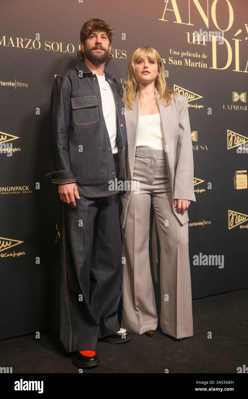 Madrid, Spain, March 20, 2025: Actors Luis Fernández (L) and Nicole ...