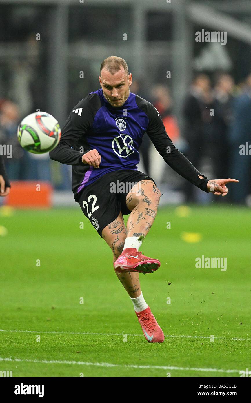 San Siro Stadium, Milan, Italy - David Raum of Germany during Uefa ...
