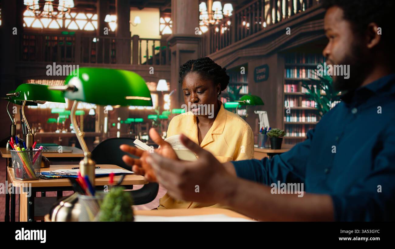 African american scholars reading course hi-res stock photography and ...