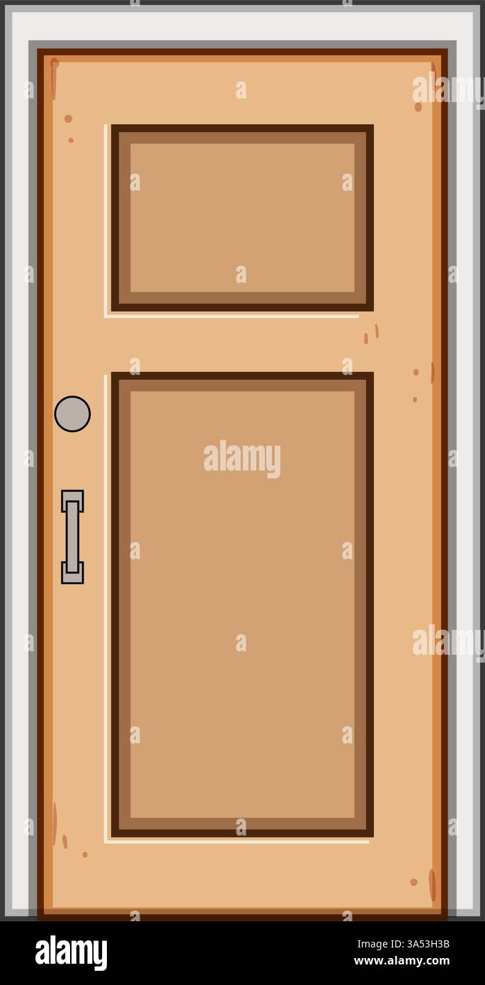 access door house entrance cartoon vector illustration Stock Vector ...