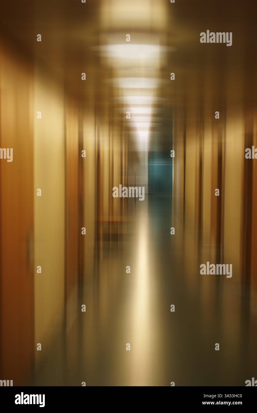 Long floor corridor abstract Stock Photo - Alamy