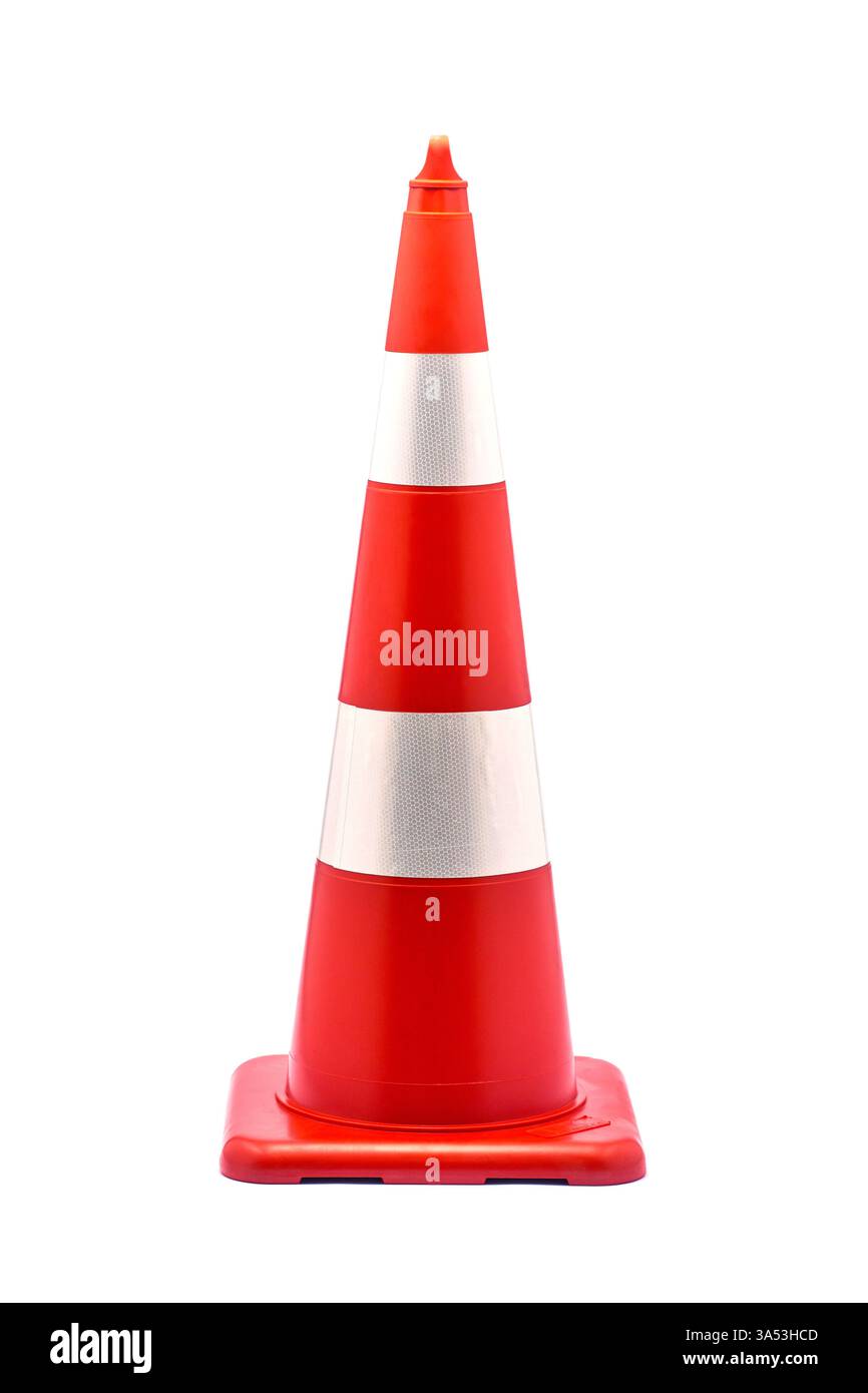 Bright Orange Traffic Cone: Essential Tool for Road Safety and Construction Zones, Signaling ...