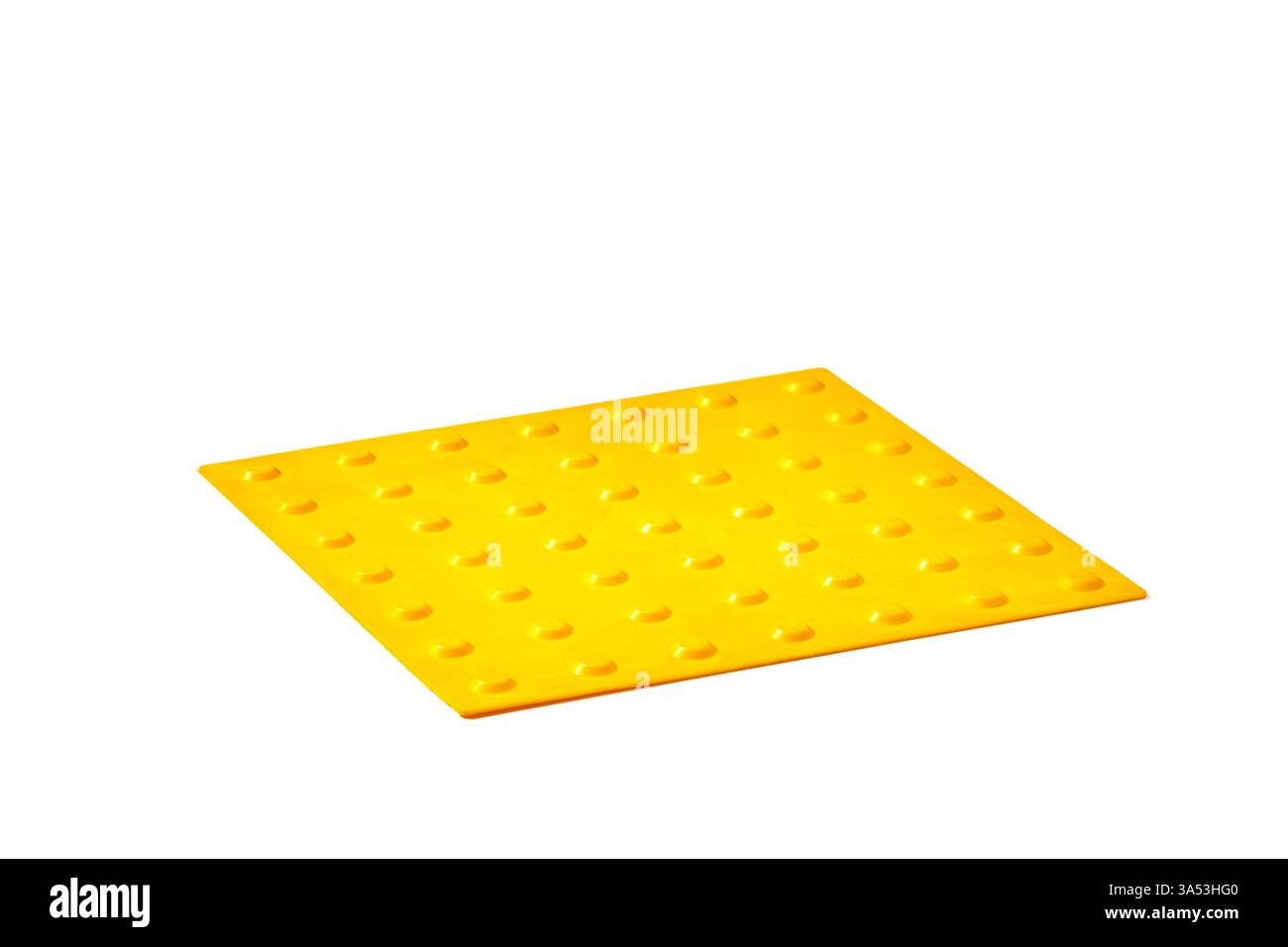 Vibrant Yellow Plastic Square Tile with Raised Dots Designed for Play ...