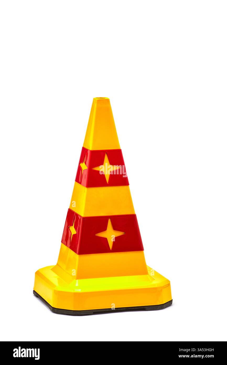 Colorful Plastic Traffic Cone Designed for Safety and Visibility on ...