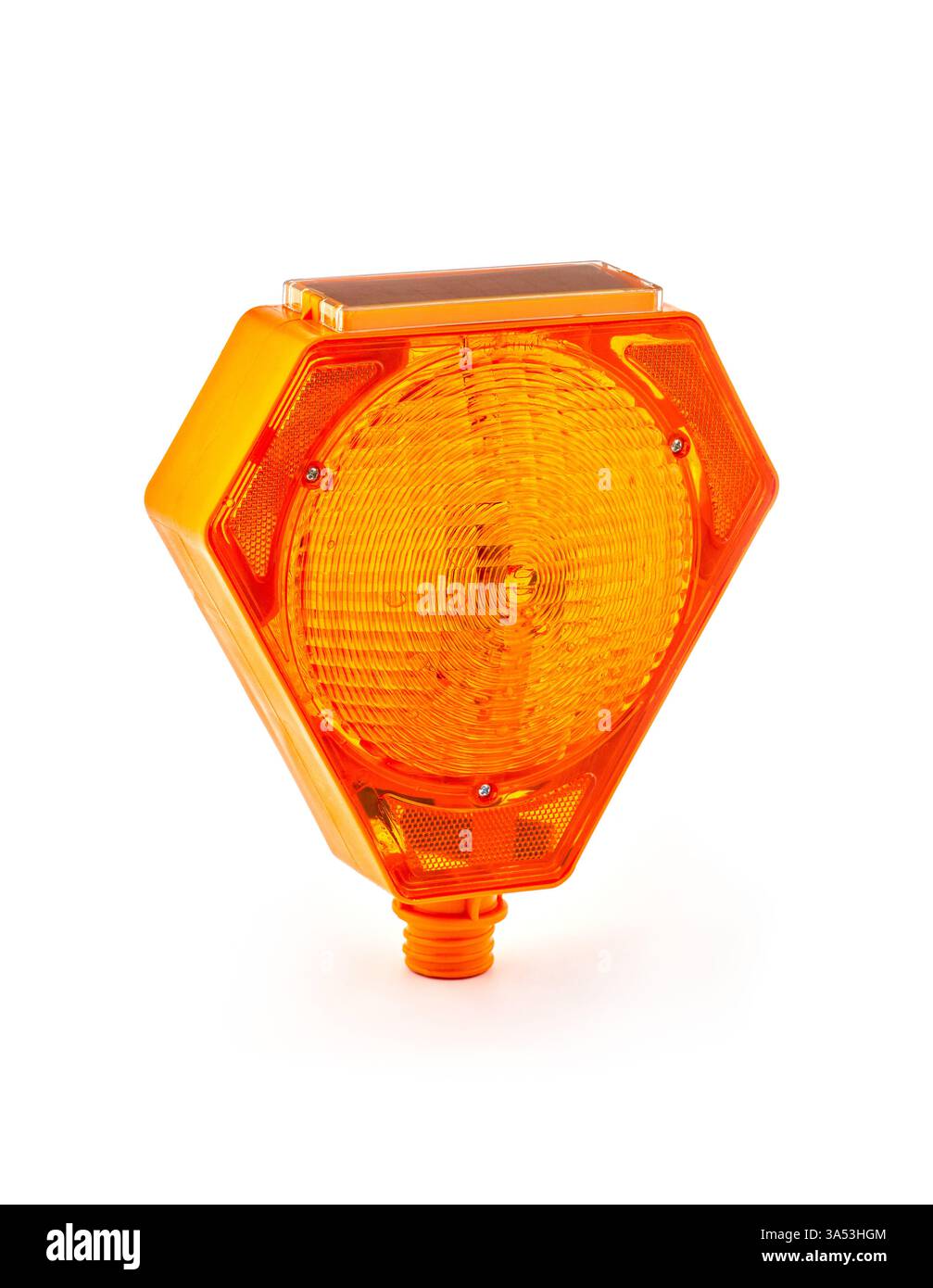 Bright Orange Hexagonal Warning Light for Safety on Roads and ...