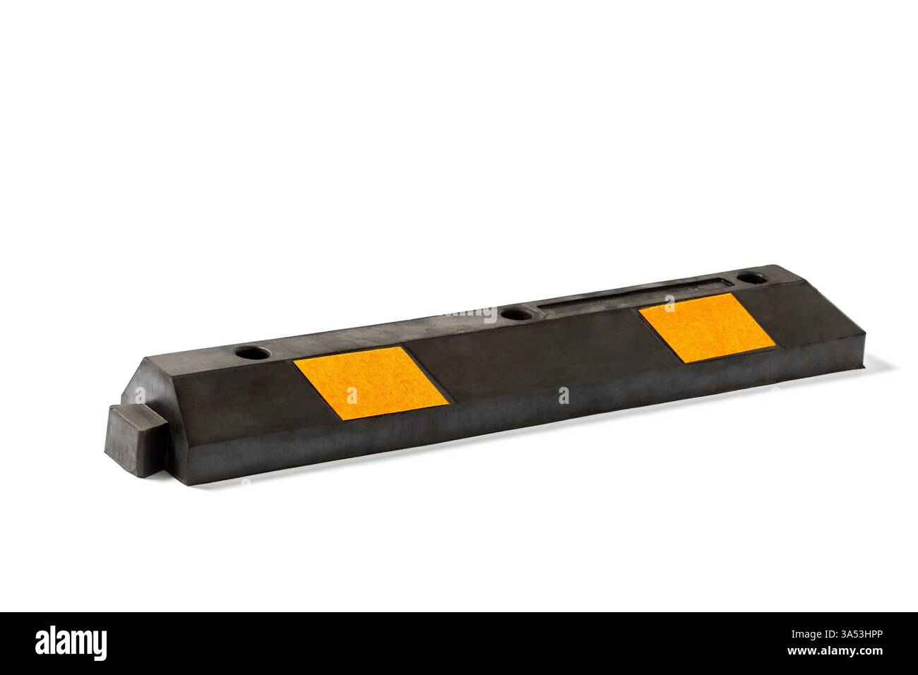 Heavy-Duty Rubber Parking Block with Reflective Markers for Enhanced ...