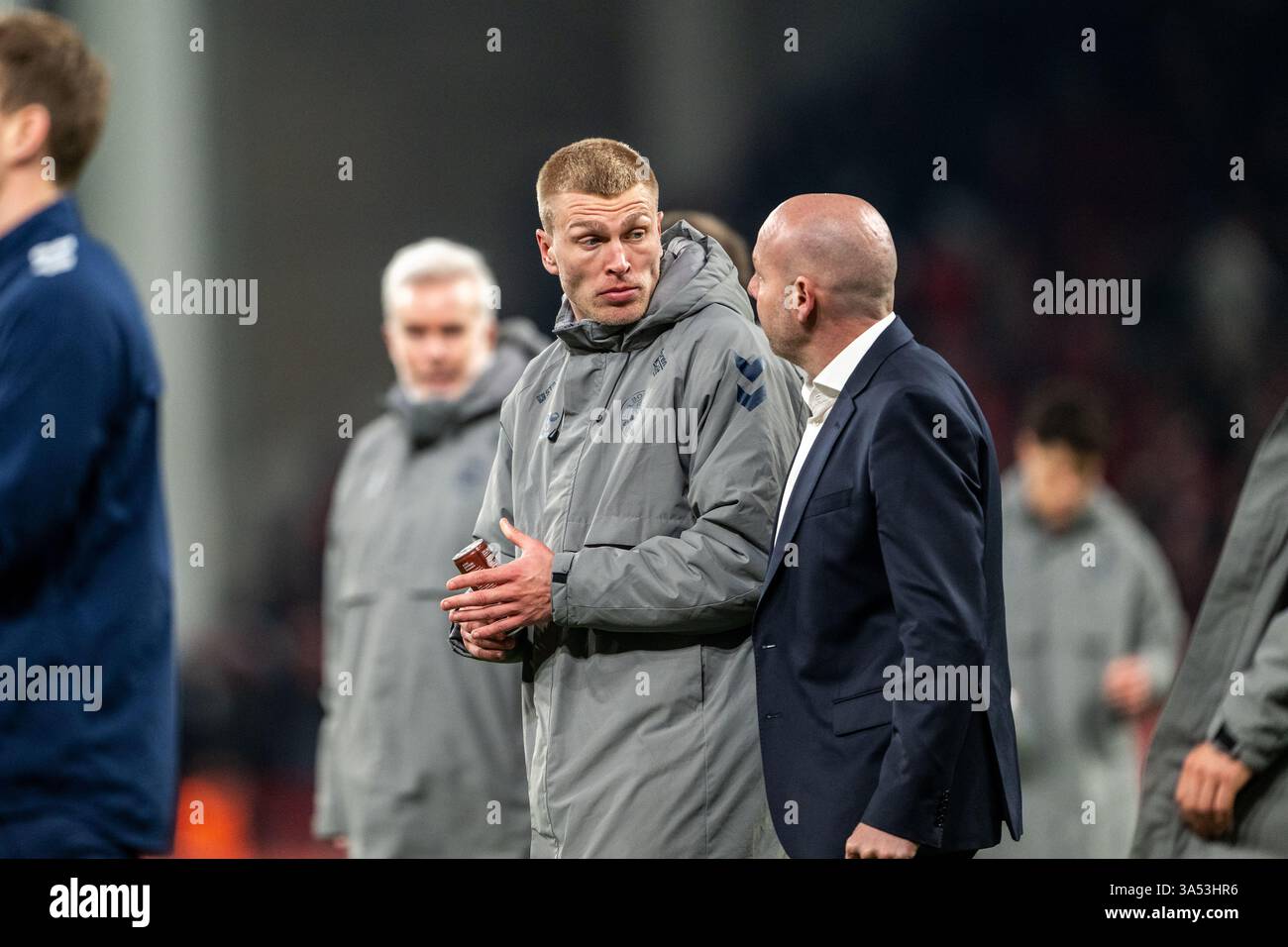Copenhagen, Denmark. 20th Mar, 2025. Head coach Brian Riemer of Denmark ...