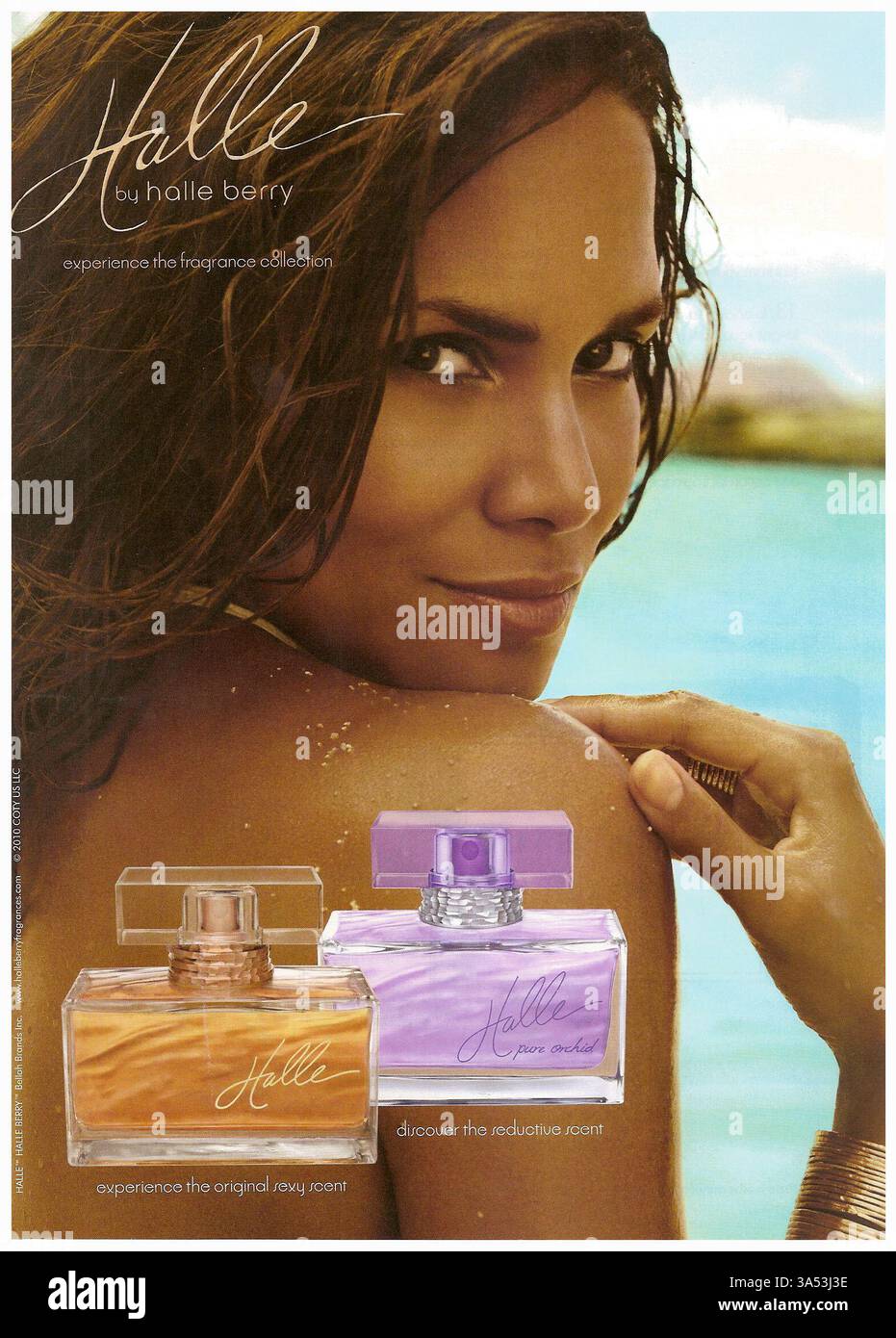 2010 Halle Fragrance print ad Featuring Actress Halle Berry - Print Ad ...