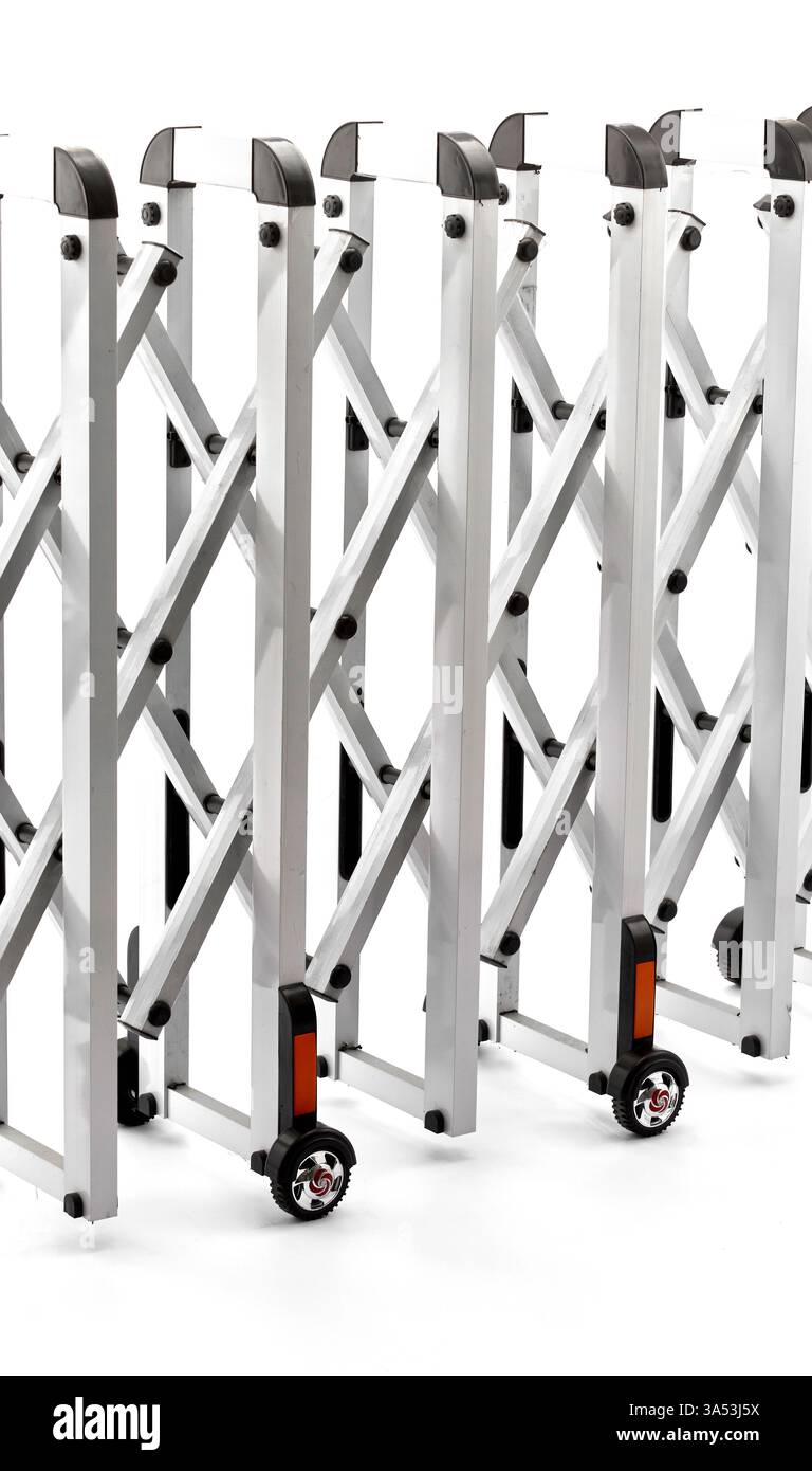 Adjustable Folding Barrier with Wheels: Versatile and Portable Safety ...