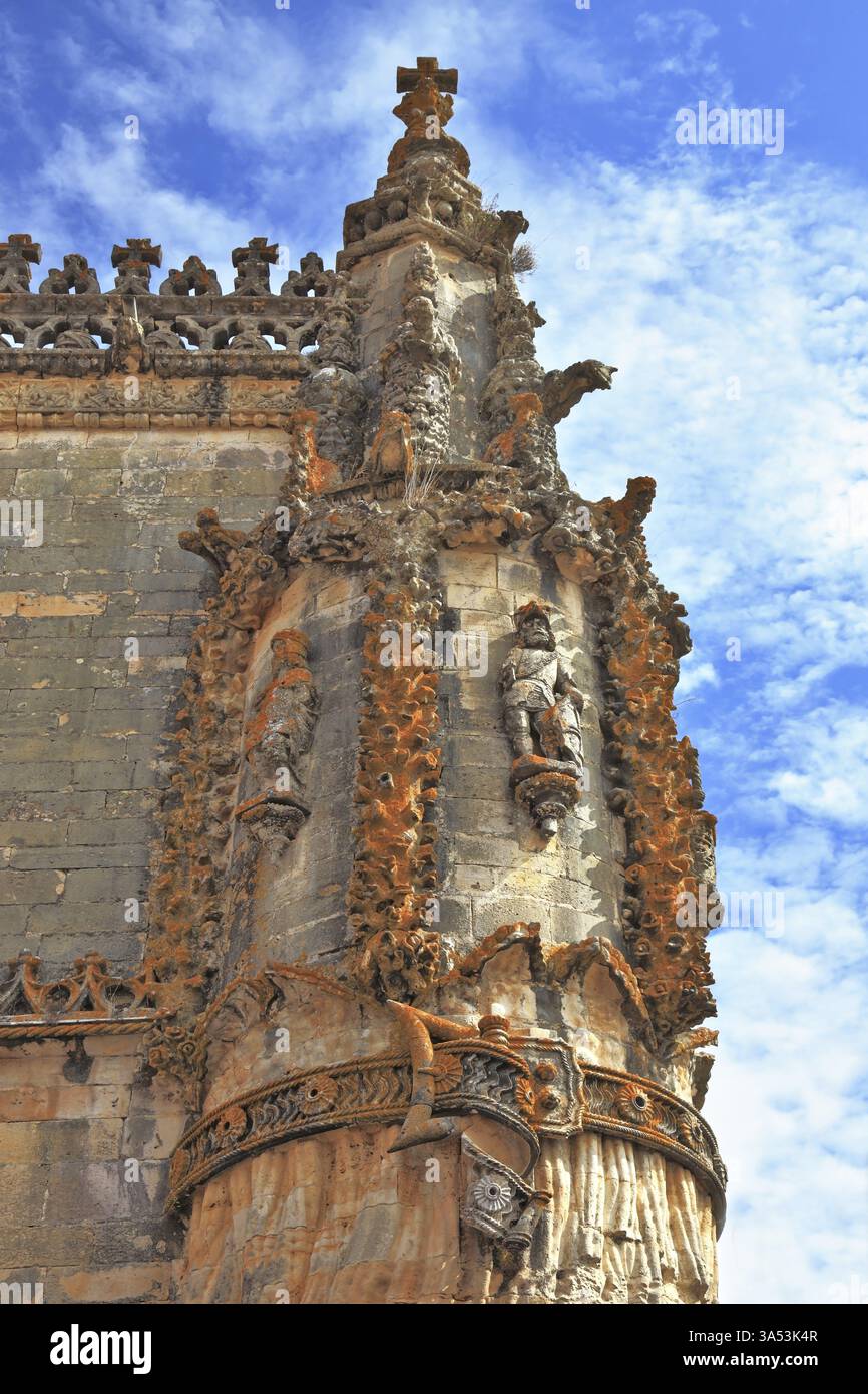 The medieval castle of the Knights Templar in the Portuguese town of ...