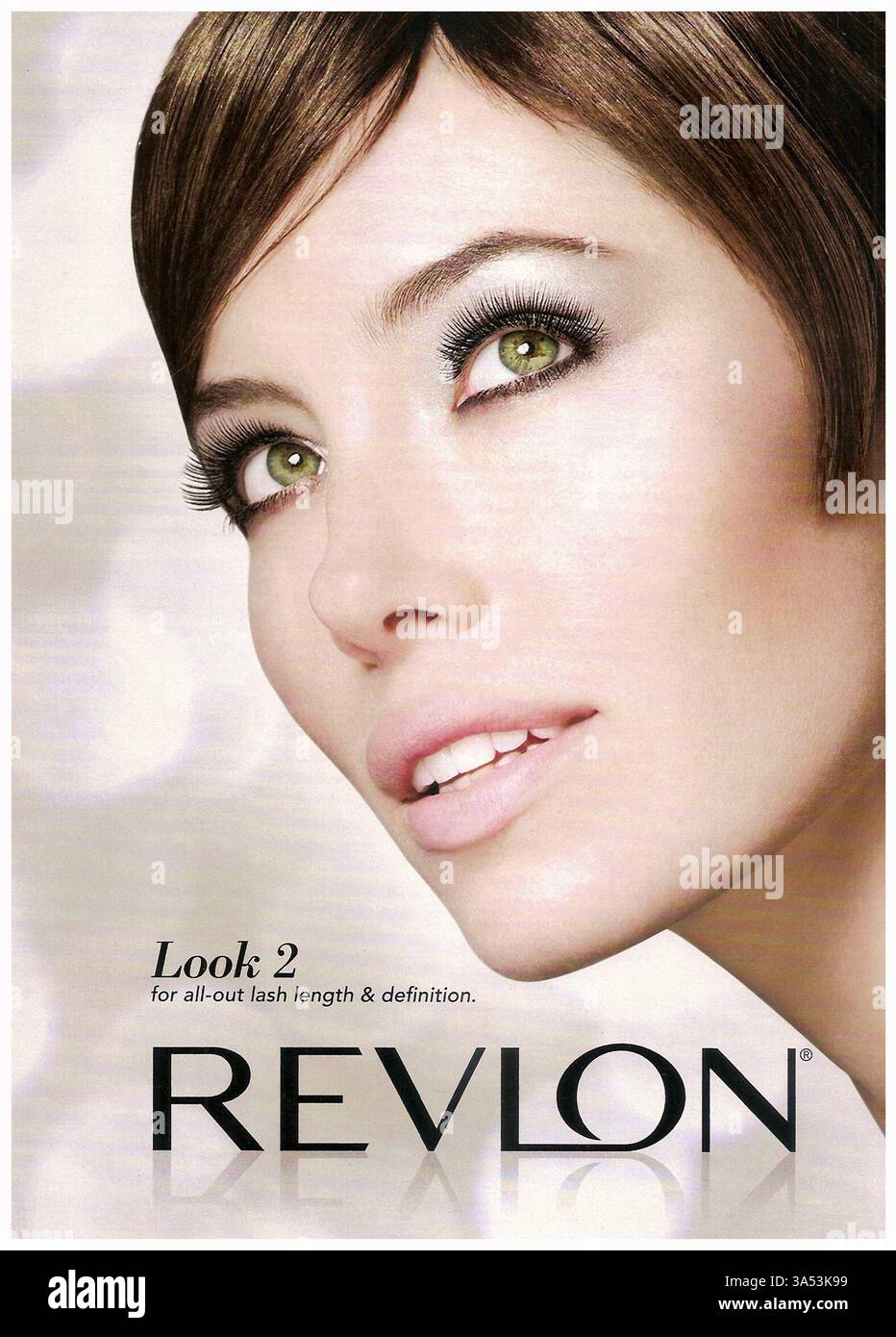 2011 Revlon print advertisement featuring Jessica Biel, promoting their ...
