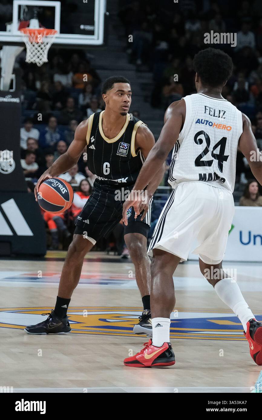 Theo Maledon of LDLC Asvel Villeurbanne during the Turkish EuroLeague ...